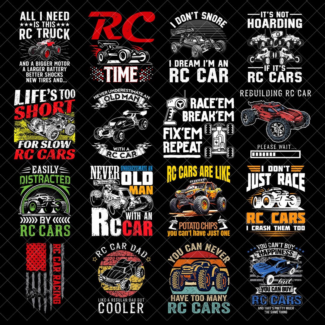 RC Car Png Bundle, Funny RC Car Quotes Png, Remote Control Car ...