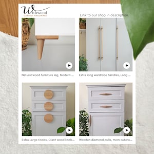 Beech Wood Ball Furniture Legs: IKEA Hack, Mid-century Modern Style - Etsy