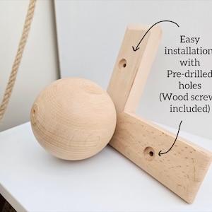 Beech Wood Ball Furniture Legs: IKEA Hack, Mid-century Modern Style - Etsy