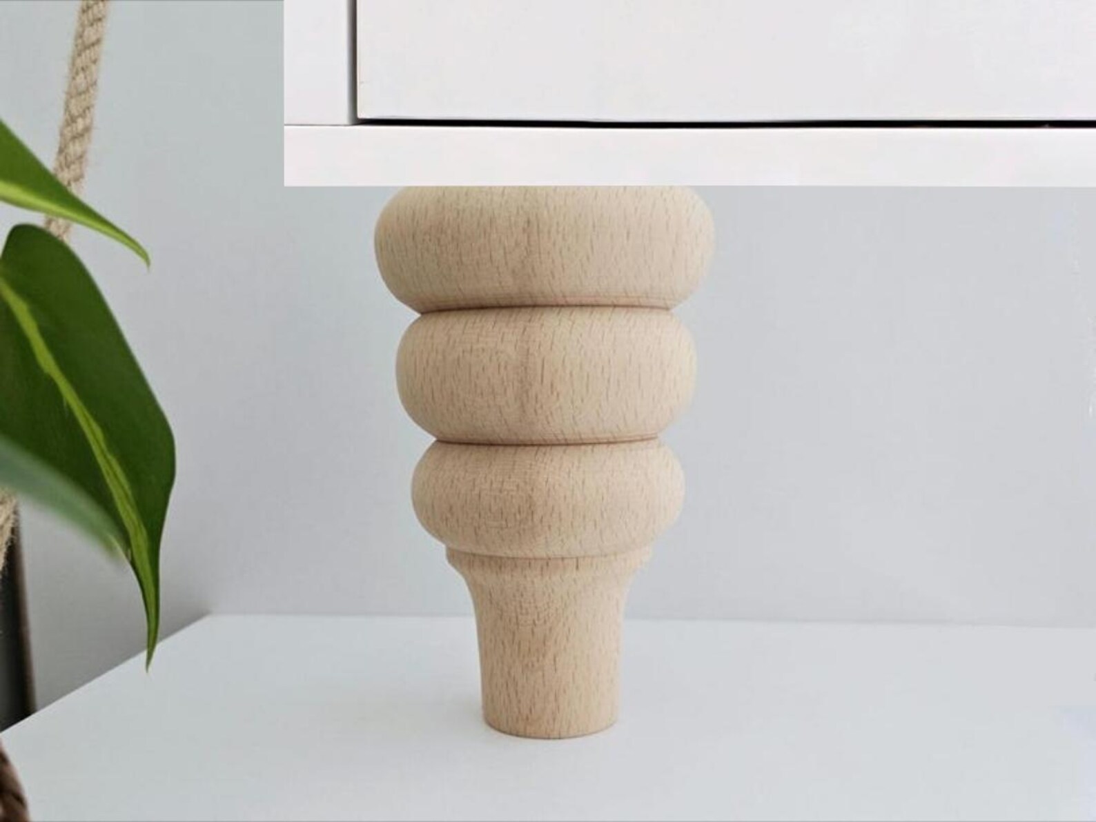 Wooden Bun Feet for Furniture, Kallax Legs, Sofa Legs, Besta Feet Ikea ...