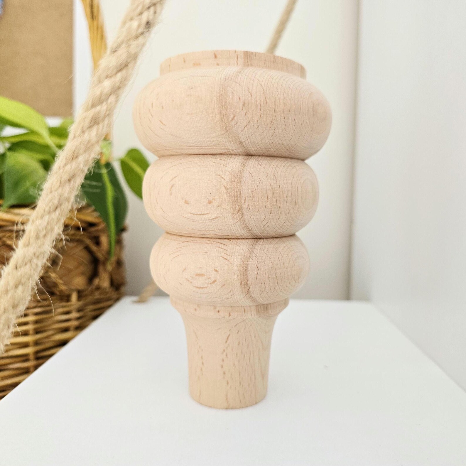 Wooden Bun Feet for Furniture, Kallax Legs, Sofa Legs, Besta Feet Ikea ...