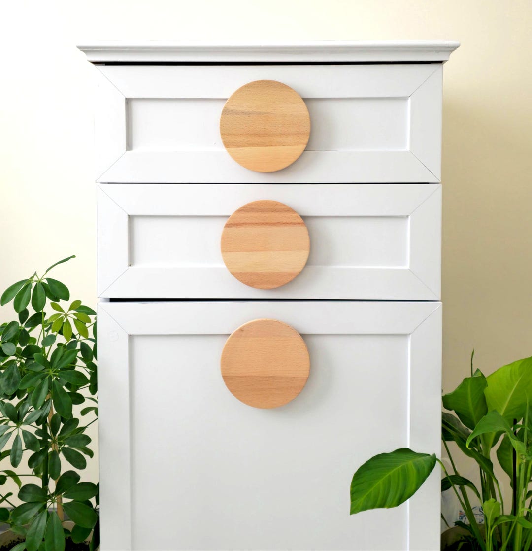 Extra Large Knobs, Giant Wood Knobs, Unfinished Wood Cabinet Knobs, Mid Century Modern Knobs ...