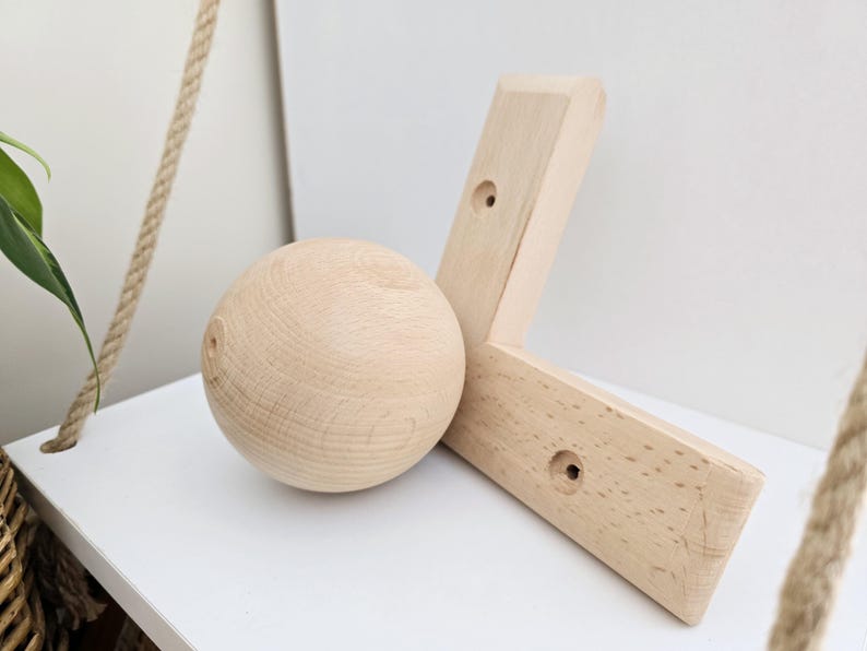 Beech Wood Ball Furniture Legs: IKEA Hack, Mid-century Modern Style - Etsy