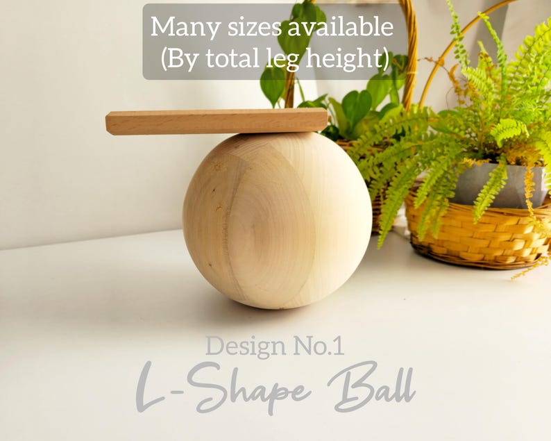 Beech Wood Ball Furniture Legs: IKEA Hack, Mid-century Modern Style - Etsy