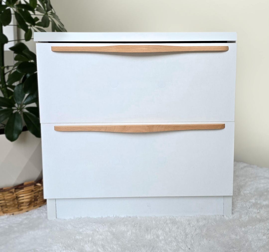 Long Wood Pulls, Mid Century Modern Pulls, Minimalist Handle, Solid ...