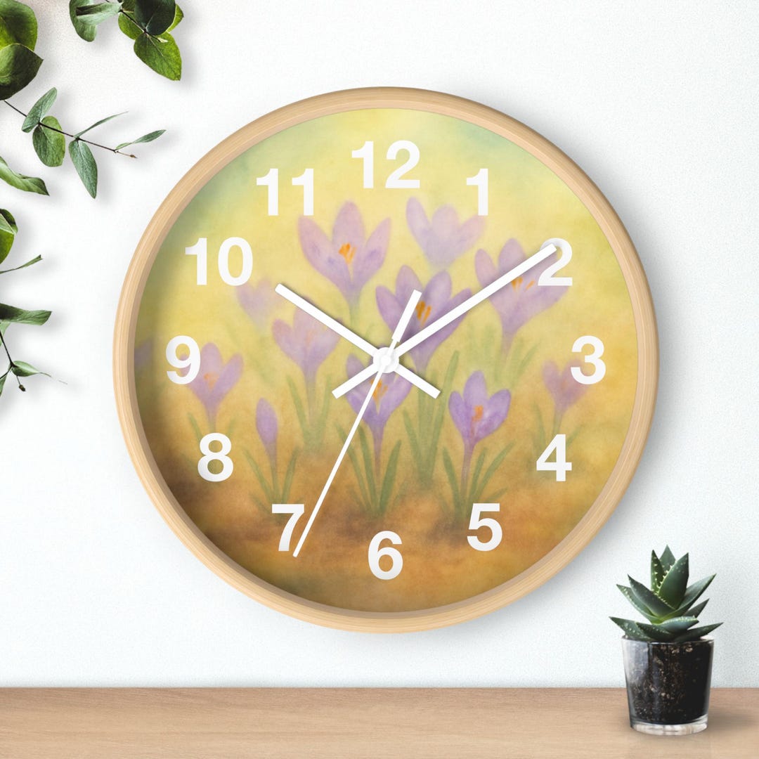 Waldorf Classroom New Flowers Clock, Waldorf Art Decoration, Decoration ...