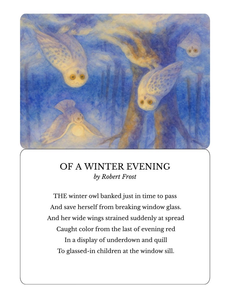 Winter Verse Cards | Winter Solstice Prints | Waldorf Curriculum | Yule ...