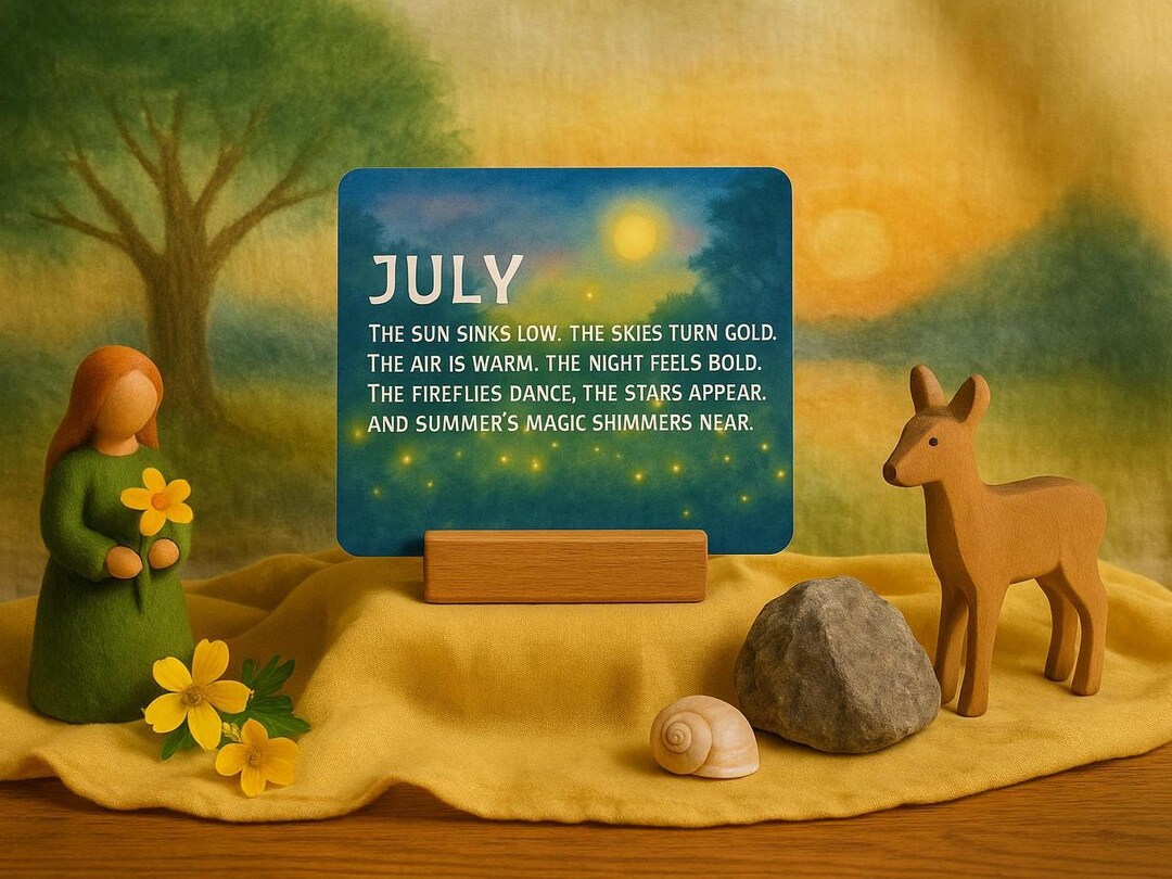 Waldorf Seasonal Verse Cards: Printable Monthly Poems (digital Download ...