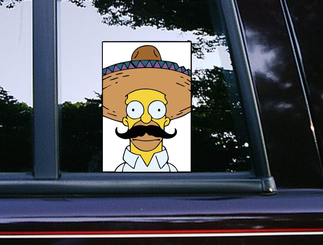 Homer Sanchez ID Picture Sticker Peeker Peeking Peekabo Car Decals Meme ...
