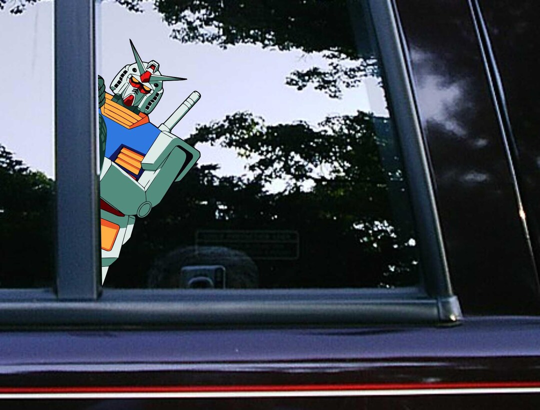 Gundam Side Peeker Peeker Peeking Peekabo Car Decals Stickers ...