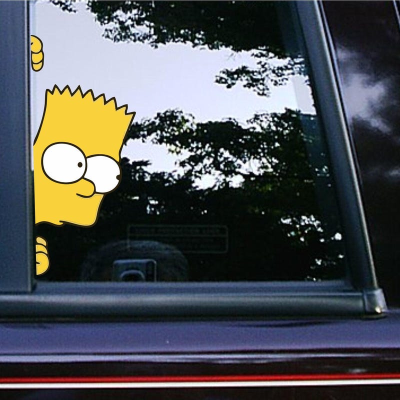 Bart Car Stickers - Etsy UK