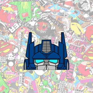 Optimus Prime Peeker Peeking Sticker Car Decals Waterproof Weatherproof ...