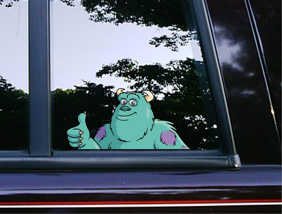 Sully Peeker Peeking Peekabo Car Decals iPad Window Stickers Waterproof ...