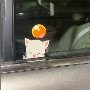 Cute Moogle Peeker Peeking Sticker Car Decals Wall Decorations Bumper ...