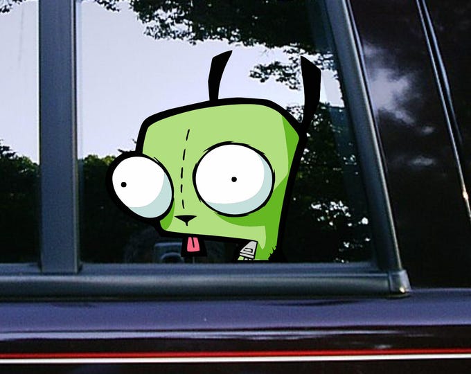 Invader Zim - Gir Glossy Vinyl Sticker - Etsy