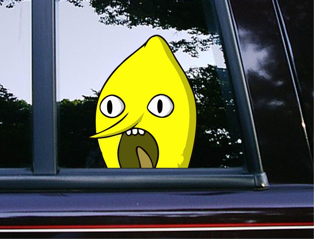Surprise Earl Lemongrab Peeker Peeking Sticker Car Decals Wall Decor ...