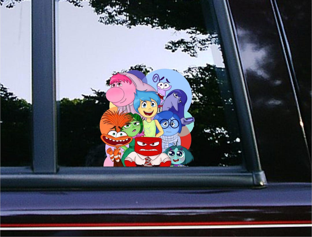 Inside Out 2 Characters Peeker Peeking Stickers Car Decals Wall Decor ...