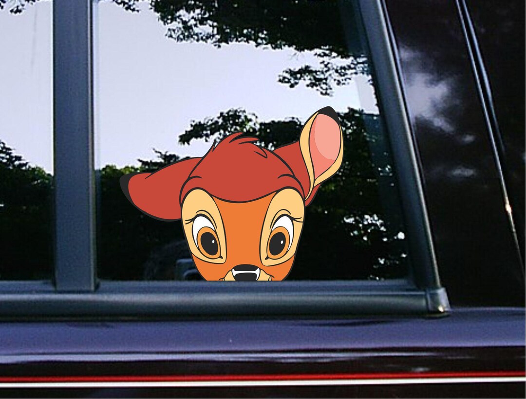 Bambi Peeker Peeking Peekabo Car Decals iPad MacBook Stickers ...