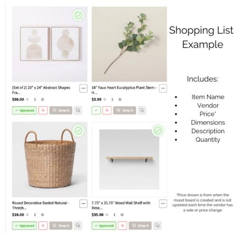 Pre-made Pastel Transitional Living Room Interior Design Mood Board - Etsy
