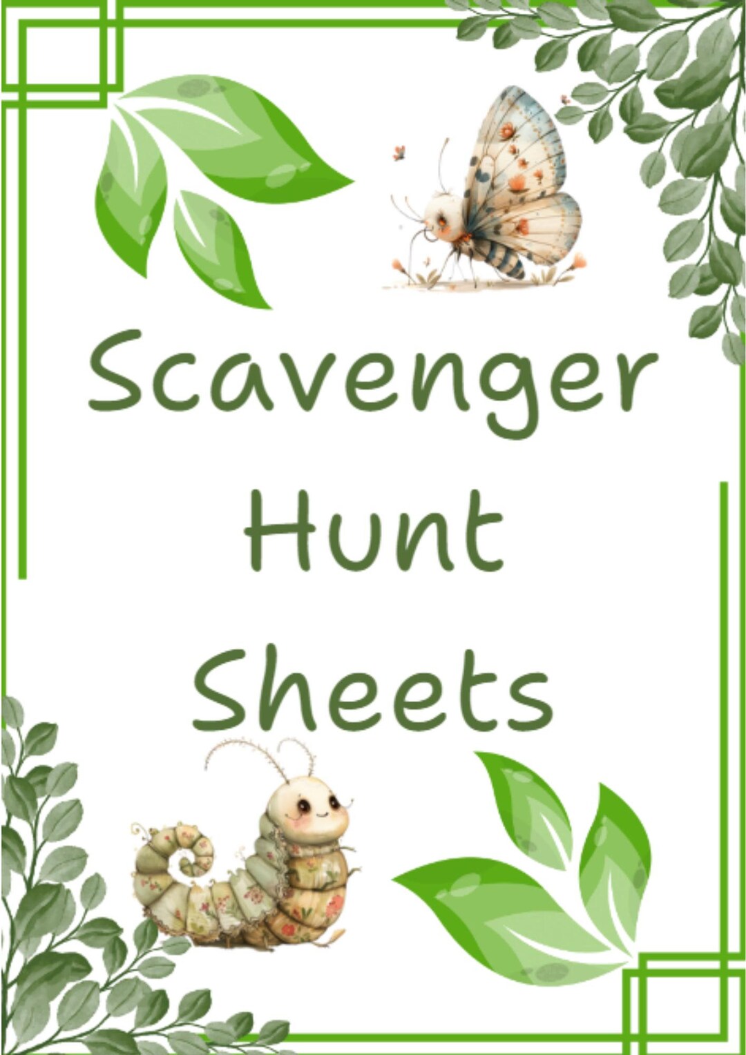 Printable Scavenger Hunt Sheets Kids Scavenger Hunt Game Printable ...