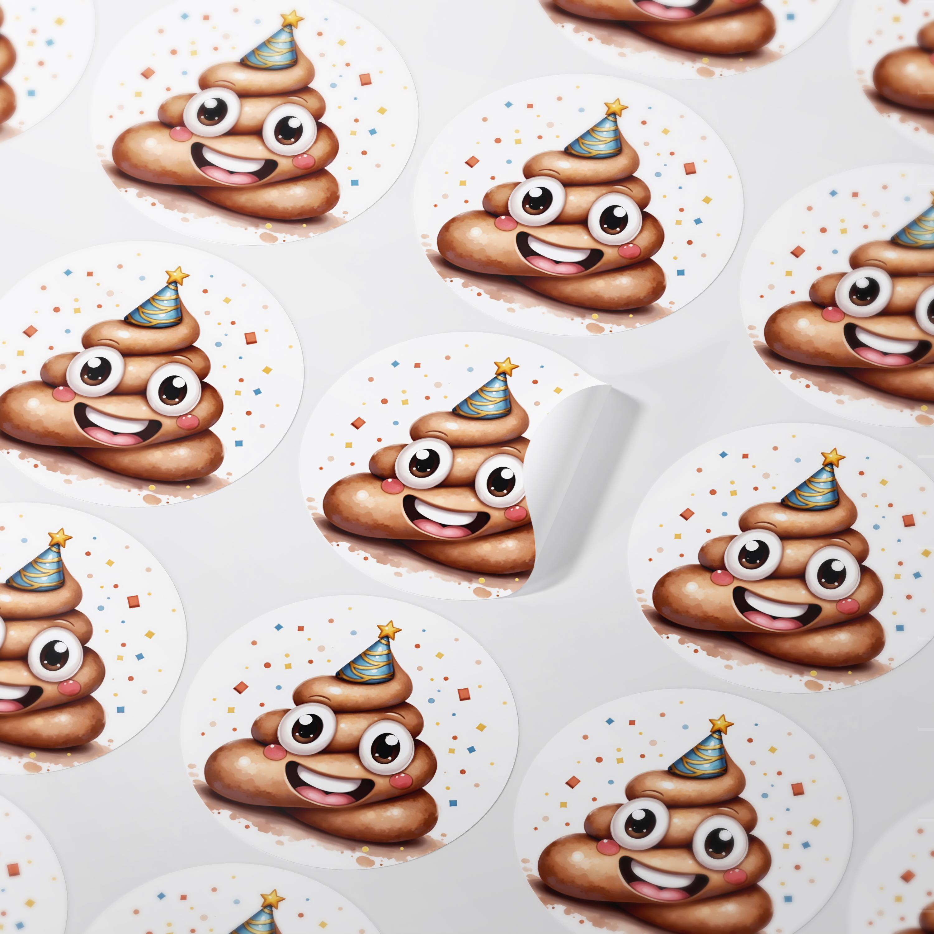 Funny Poop Emoji Clipart Pack – 18 Cartoon Poop Characters, Superhero ...