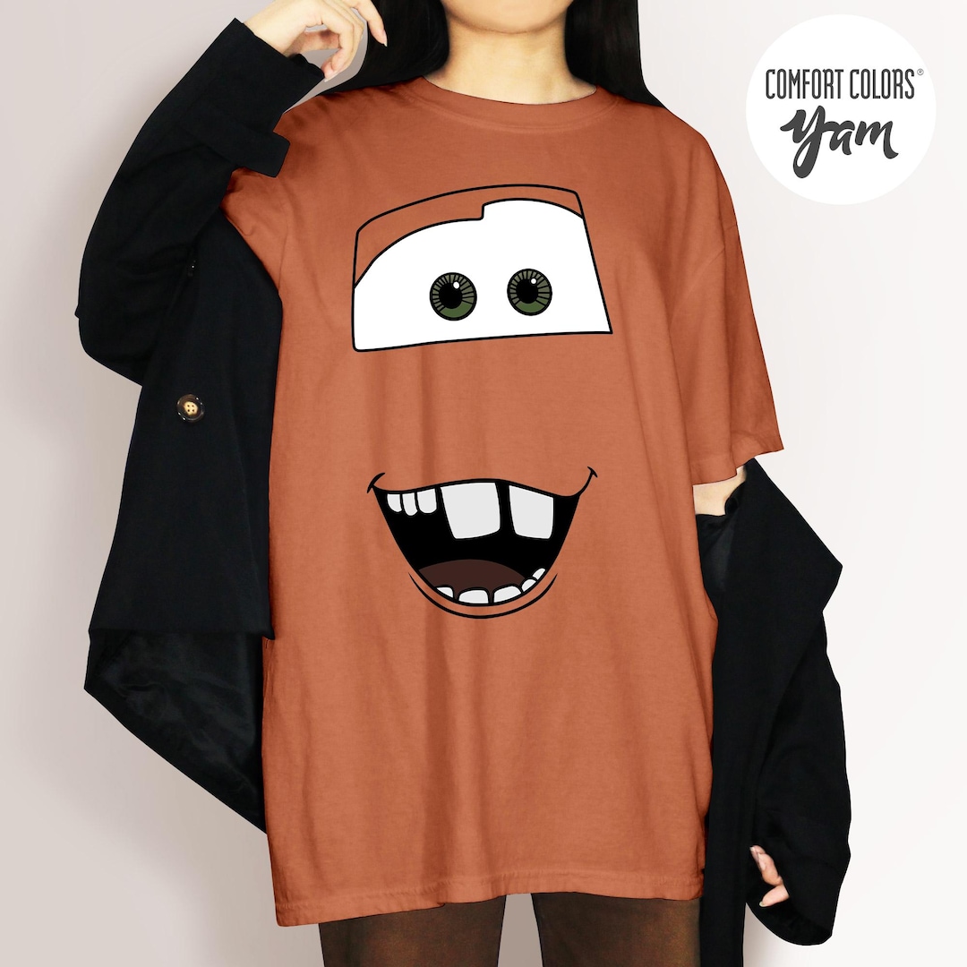 Tow Mater Face Shirts, Tow Mater Halloween Pixar Cars Movie Sweatshirt ...
