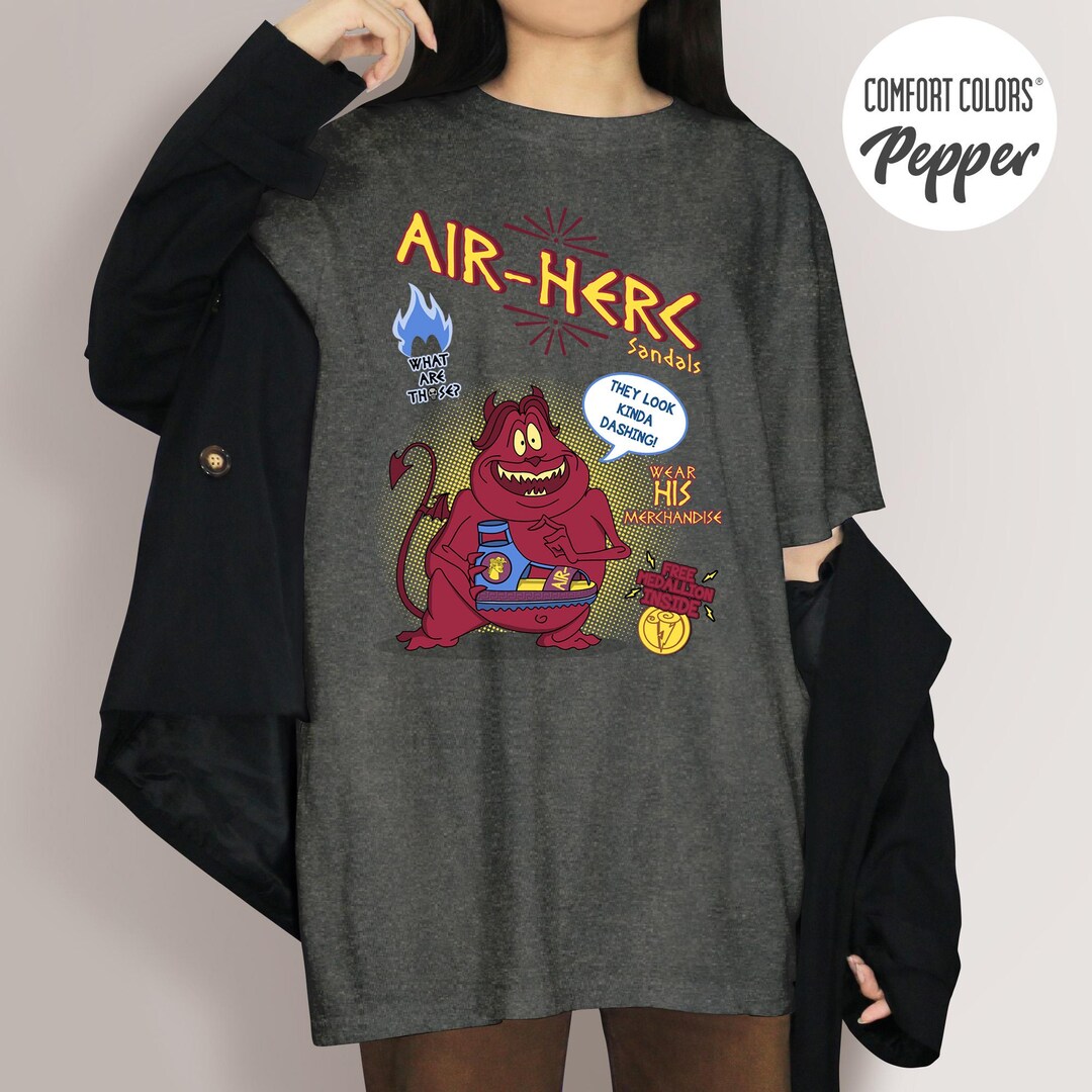 Air Herc Villains Hercules Pain Panic Distressed Graphic Shirt ...