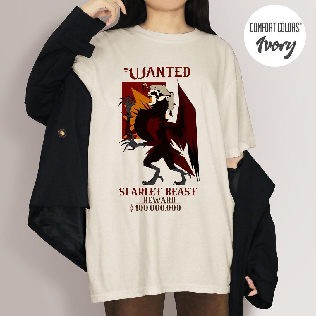 Eda Scarlet Beast Form Comfort Colors T-shirt - the Owl House Edalyn ...