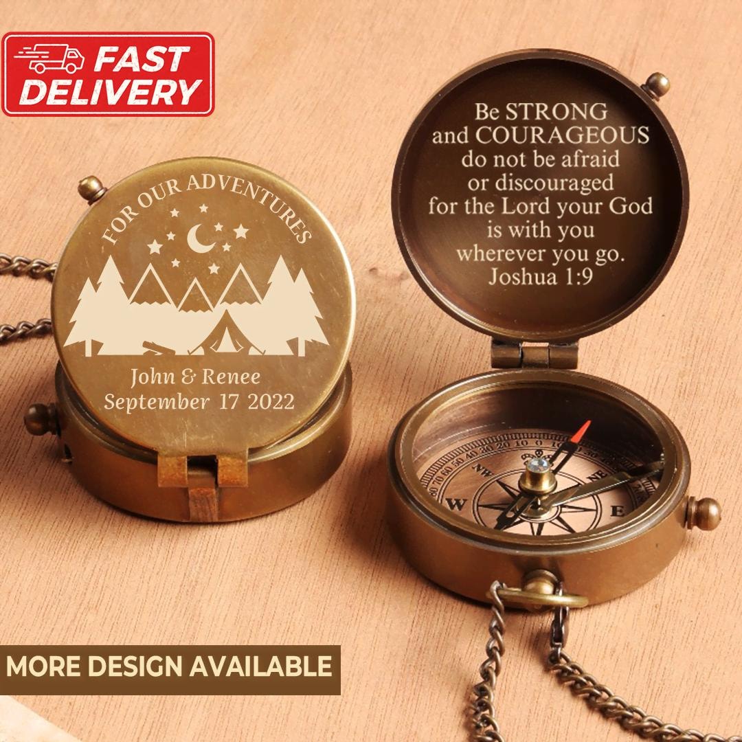 Baptism Compass, First Holy Communion Compass, Engraved Compass for ...