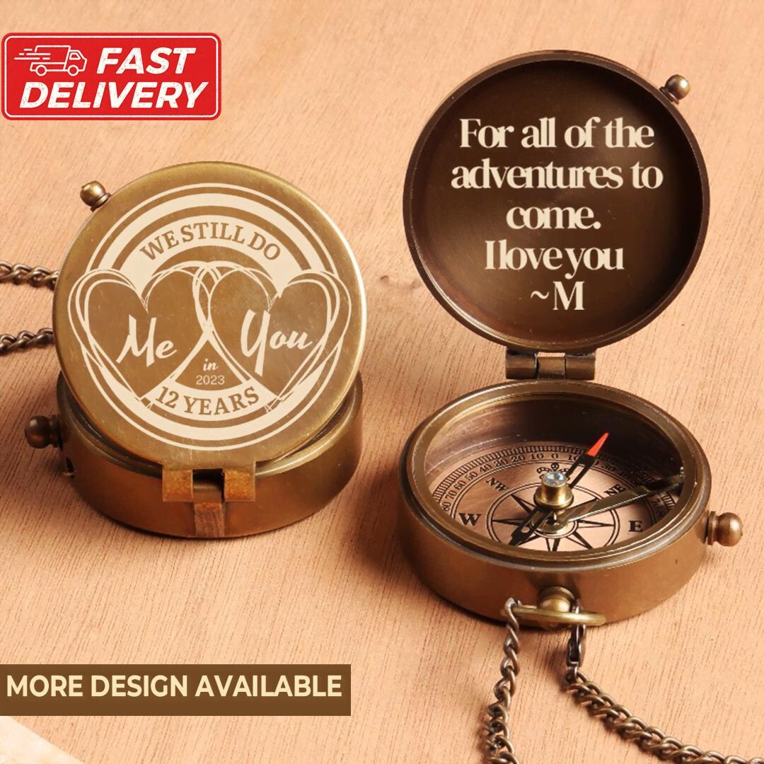 Personalized Compass, Custom Engraved Compass, Gift for Mom, Working ...