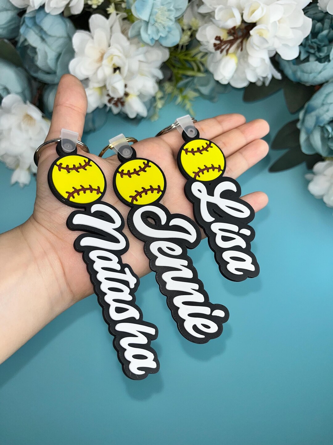 41% OFF Bulk Personalized Name Tag Sports Team Name Tag Keychain ...