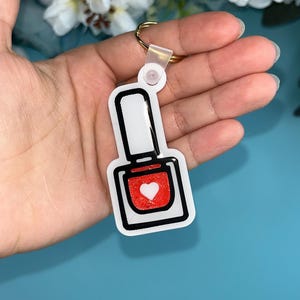Custom Nail Polish Bottle NFC Keychain: Nail Tech Gift - Etsy