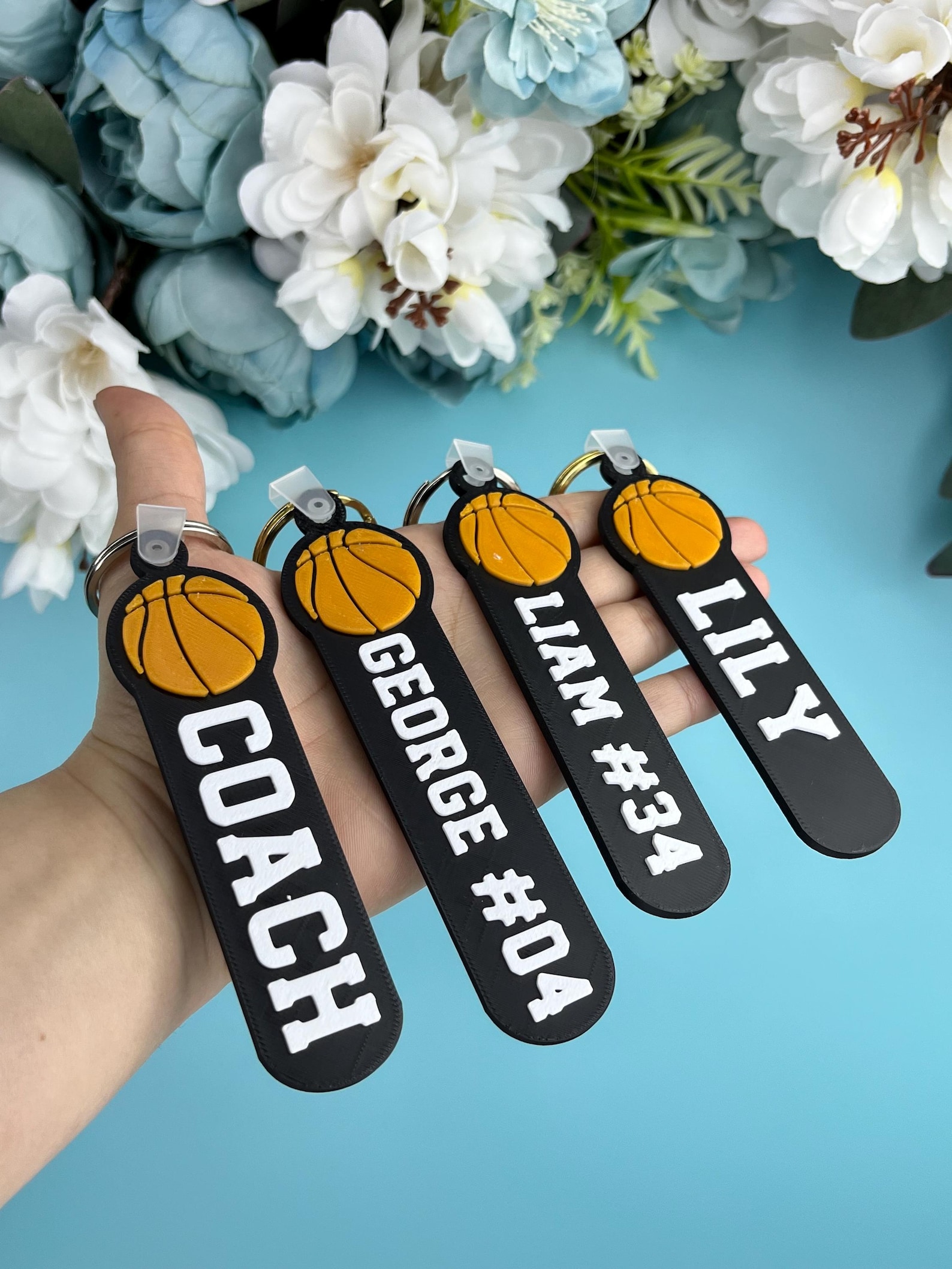 59% OFF Bulk Personalized Sports Team Name Tag Keychain Backpacks Tag ...