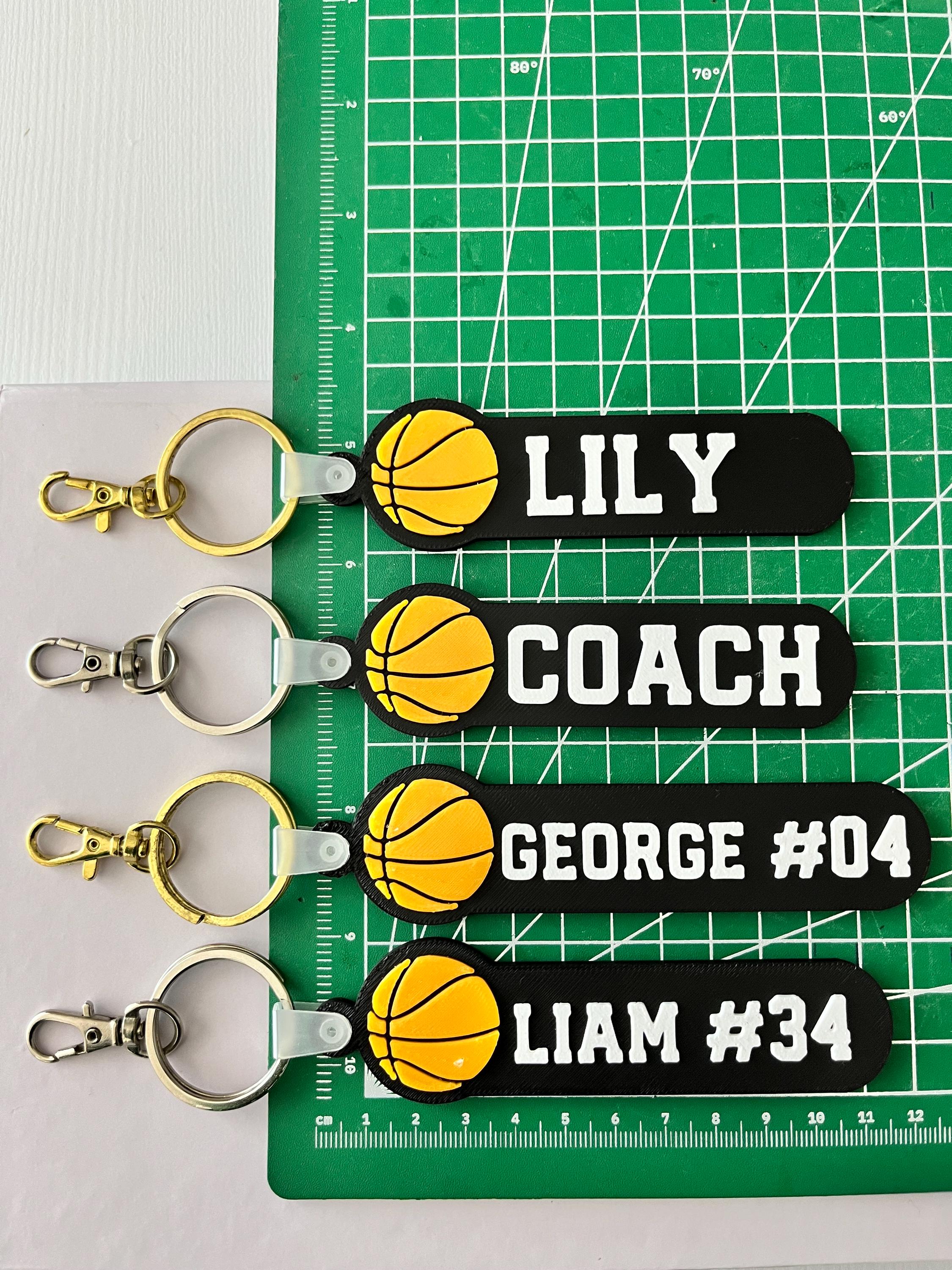 41% OFF Bulk Personalized Easter Sports Team Name Tag Keychain Boog Bag ...