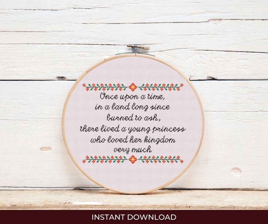 Once Upon a Time Cross Stitch Pattern - Etsy