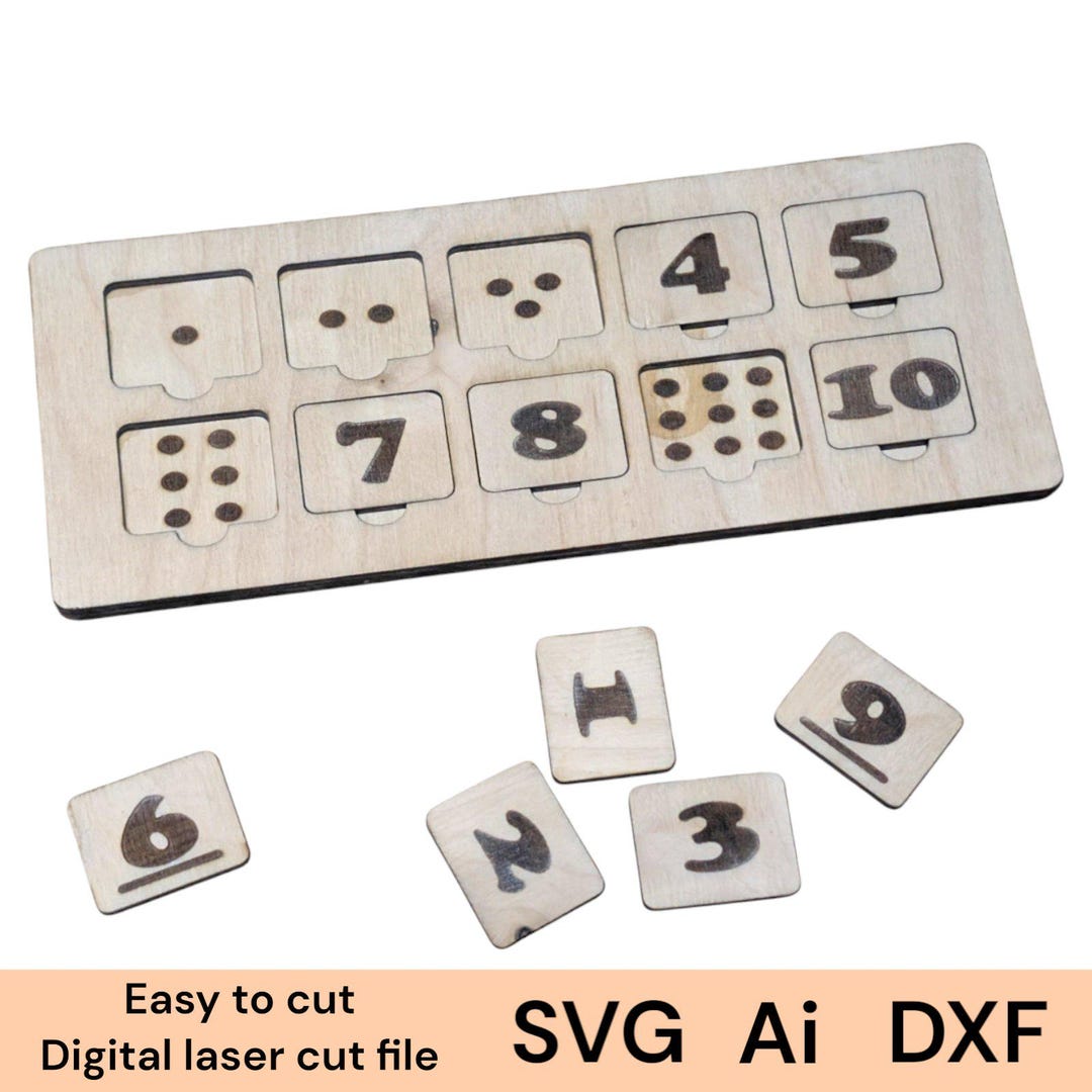 Math Puzzle Pdf Svg Jpg Dxf Ai Laser Cut File, Laser Cut Puzzle File ...