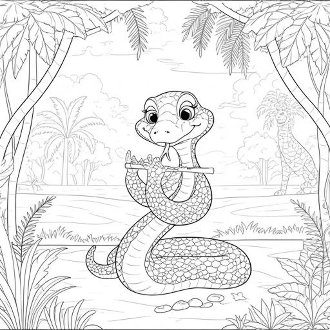 Music in the Jungle Coloring Book - Etsy