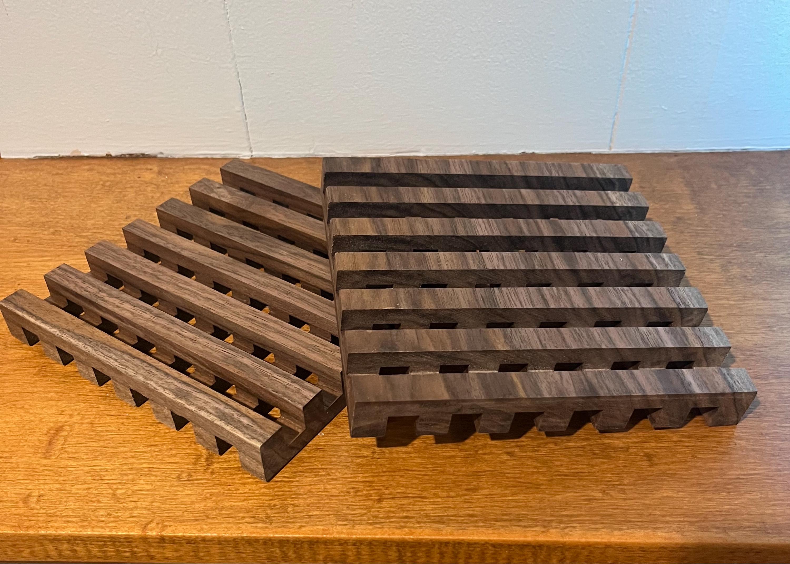 Solid Walnut Trivet And/or Candle Display - 2 Pack - Etsy