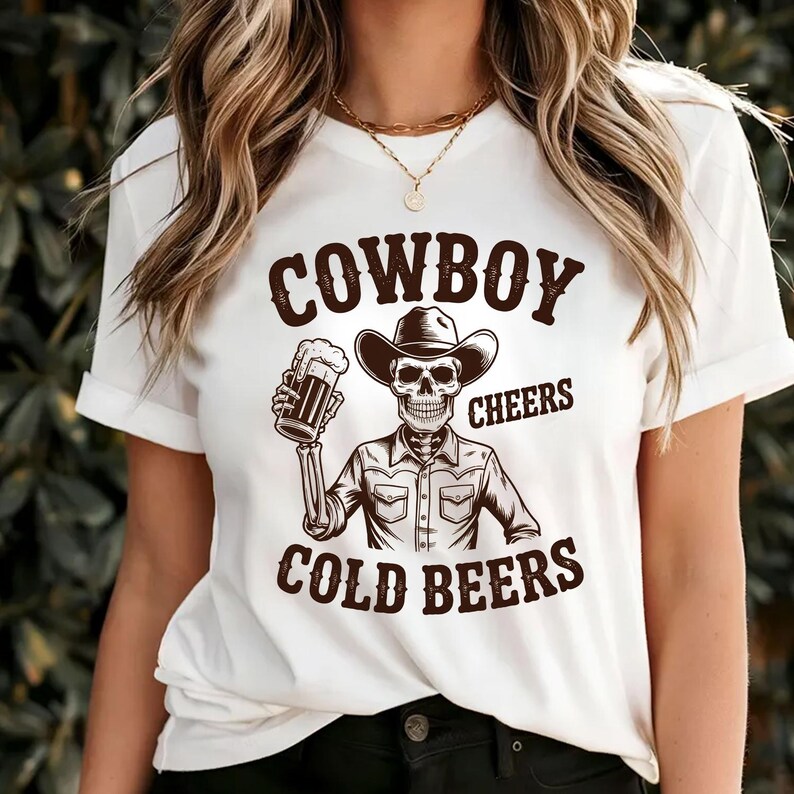 Cowboy Cold Beers PNG, Western Skull PNG, Country Bar Rustic Saloon Png ...