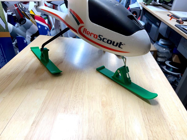 Large Front Snow Ski Set Hobbyzone Aeroscout S 2 Snow Ski Landing Gear ...