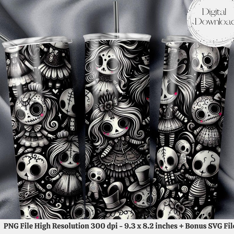 Creepy Doll Tumbler Wrap - Etsy