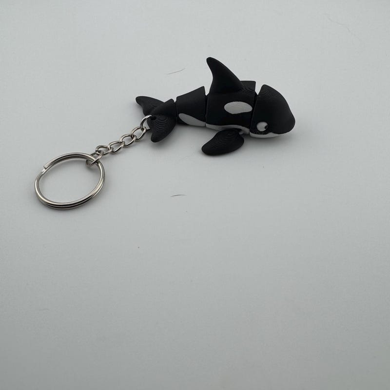 Articulated Orca Keychain - Etsy