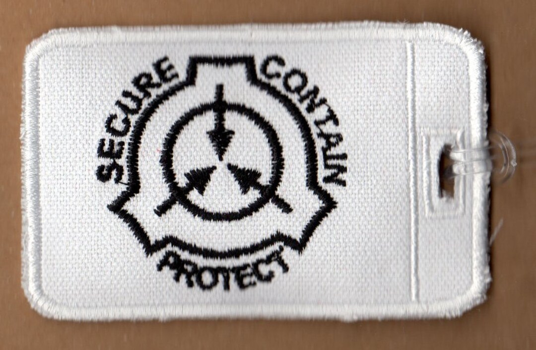 SCP Foundation Embroidered Luggage Tag - Etsy