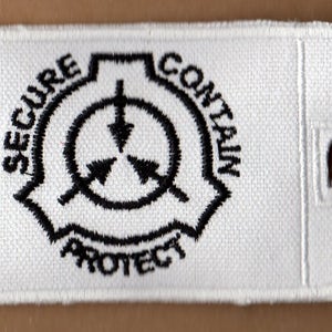 SCP Foundation Embroidered Luggage Tag - Etsy