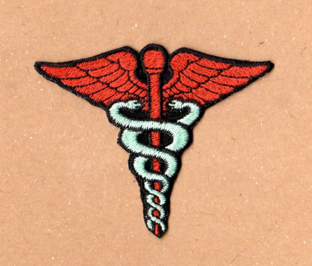 Caduceus Patch - Etsy