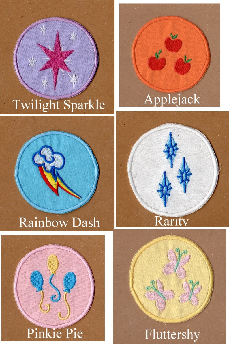 MLP Cutie Mark Patch Your Choice - Etsy