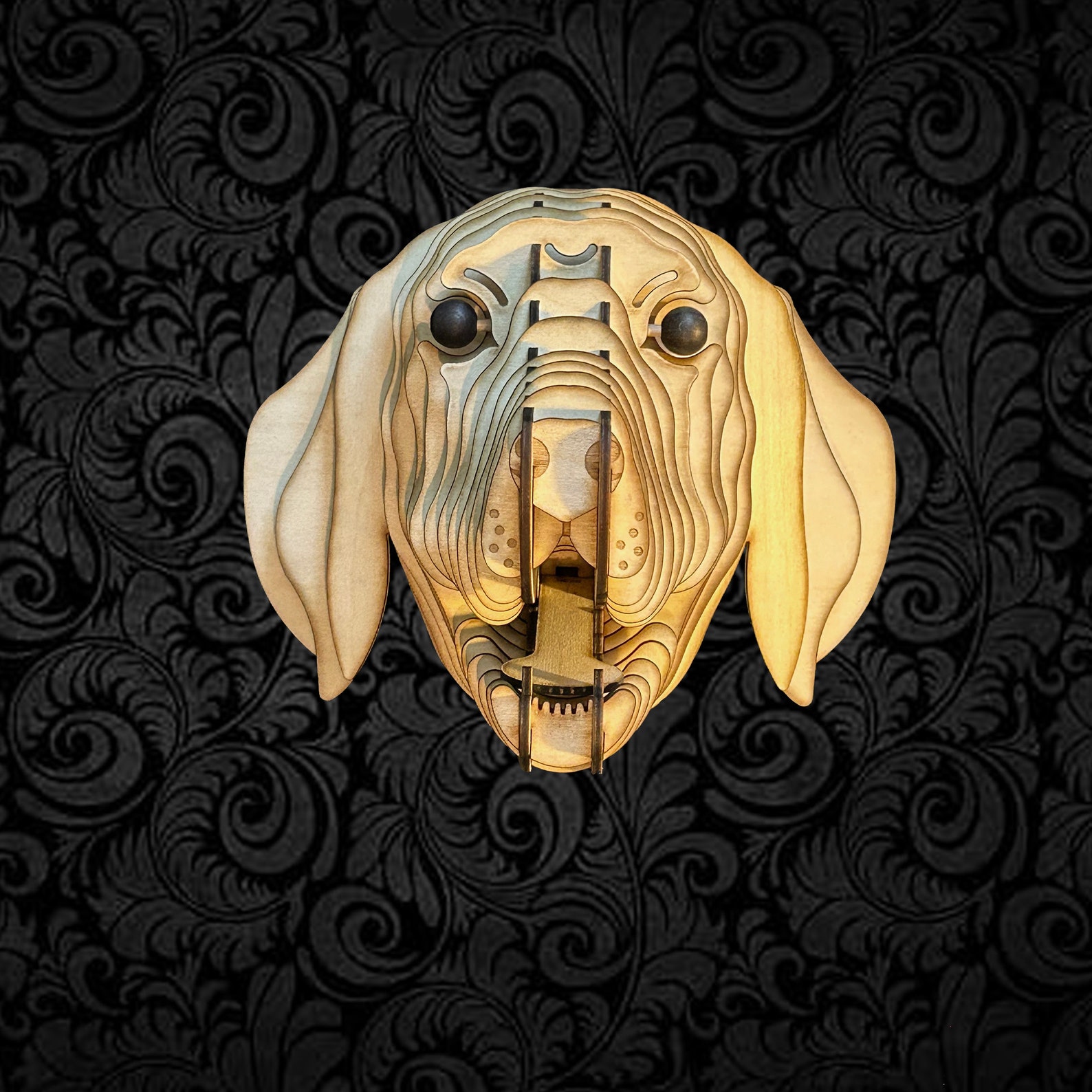 BEAGLE, 3D Laser Cut Animal Trophy / Puzzle, Wall Decor, Wall Art, Dog ...