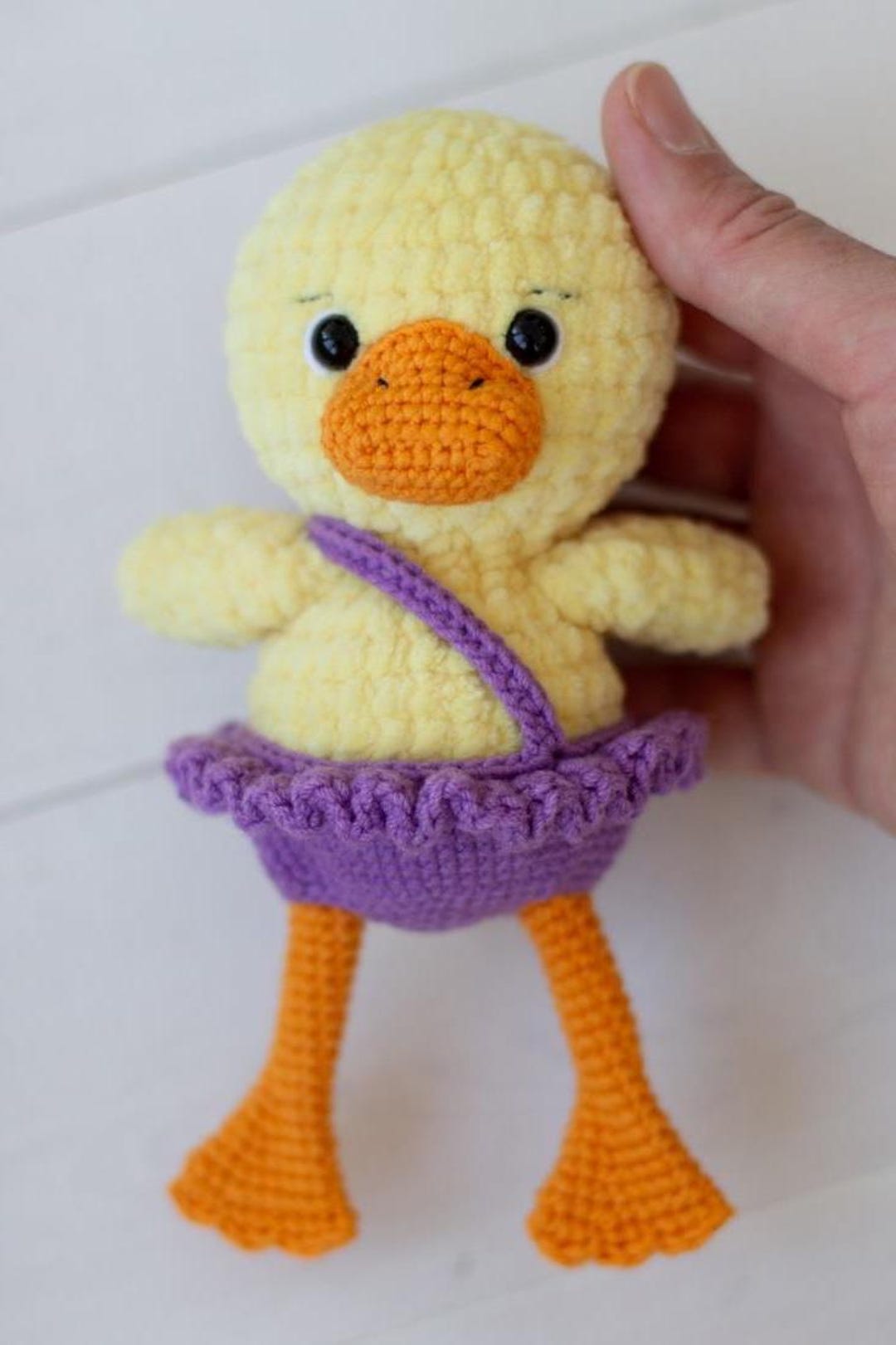 Lala Duck Crochet Pattern – Amigurumi Doll + Rattle Bundle – Easy ...