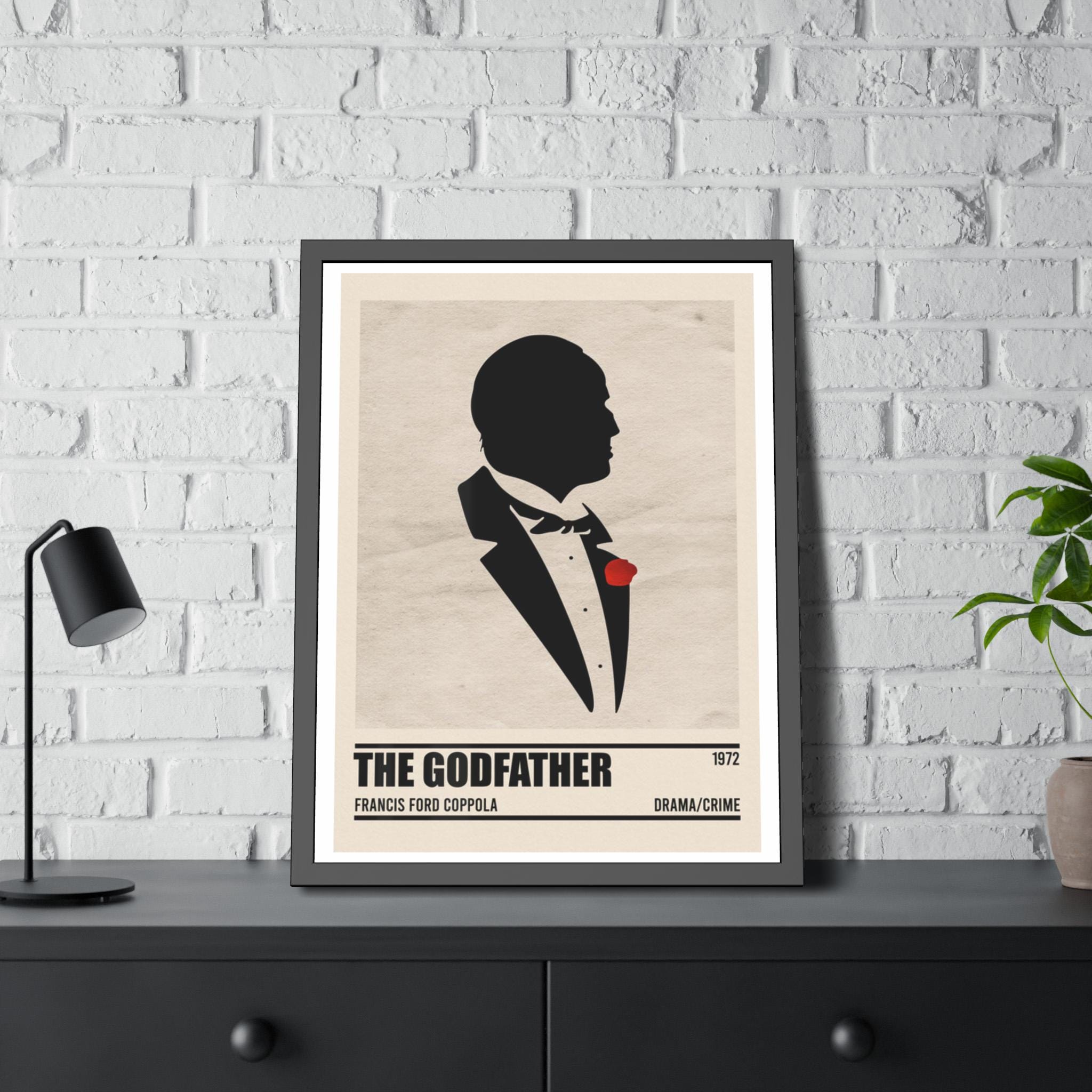 The Godfather Minimalist Movie Poster Art Print Custom Movie Wall Art ...