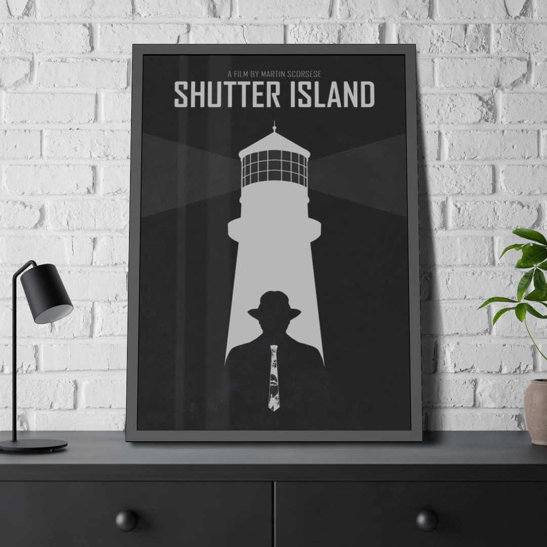 Shutter Island Minimalist Movie Poster Art Print Custom Movie Wall Art ...